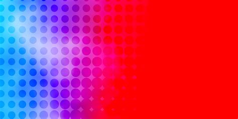 Light Blue Red Vector Texture With Disks Abstract Decorative Design In