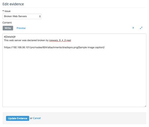 Text Styles And Screenshots Dradis Framework