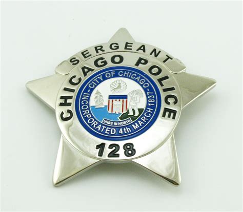 6 Cpd U S Chicago Police Badges Set Coin Souvenir
