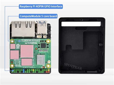 Raspberry Pi Cm5 Compute Module 5 Dual Gigabit Ethernet Rj45 Expansion Io Base Board