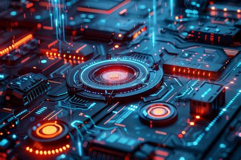 A Close Up Of A Futuristic Cybersecurity Network With Digital Locks Shields And Network Nodes