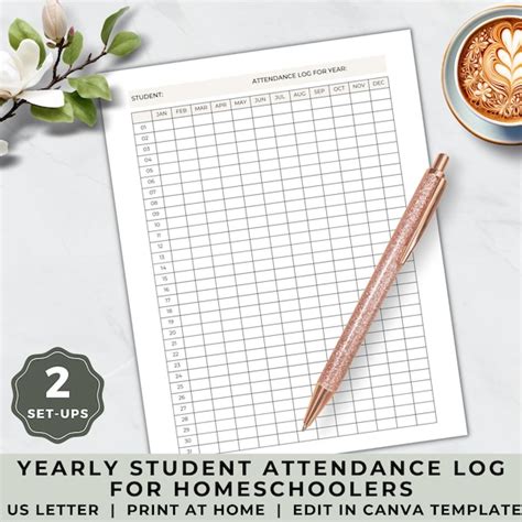 Class Record Printable Etsy