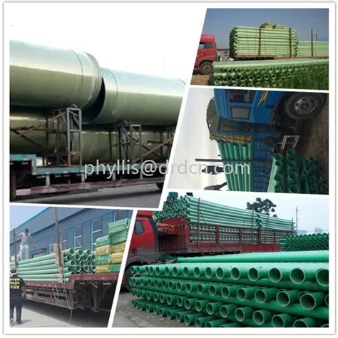 Sn8 Sn10 Dn300 Dn4000mm Grp Pipe Fiberglass Diameter Frp Water Drainge