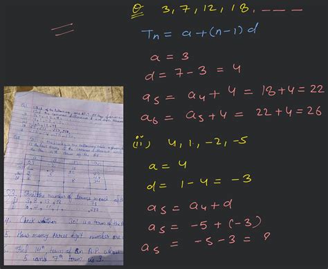 Q Which Of The Following Wee AP If Thy Form An Find The Common Differe
