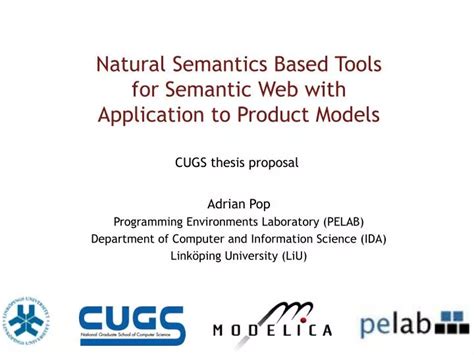 Ppt Natural Semantics Based Tools For Semantic Web With Application