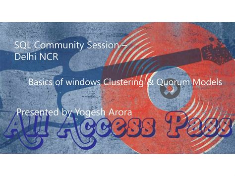 Windows Clustering And Quorum Basics PPT