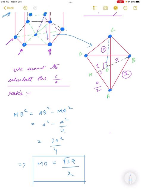 For The Hcp Crystal Structure Show That The Ideal C A Ratio Is 1 633