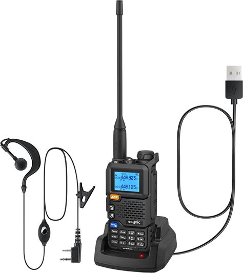 Esynic Professional 1pack Uv 5r Plus Radio Support Noaa Weather Walkie