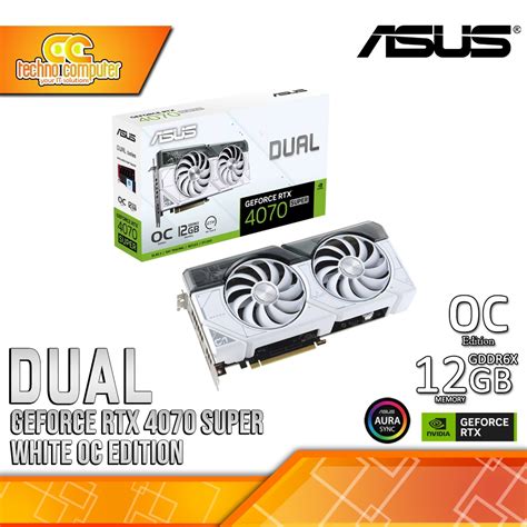 Jual Vga Asus Dual Geforce Rtx Super White Oc Edition Gb Gddr X Shopee Indonesia