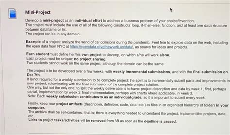 Solved To Develop A Mini Project Using Python Coding To Chegg Com
