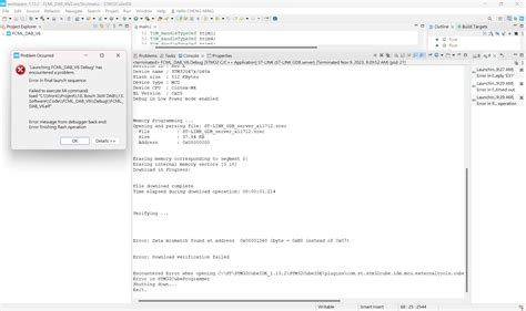 stm32g474 error code stmicroelectronics community