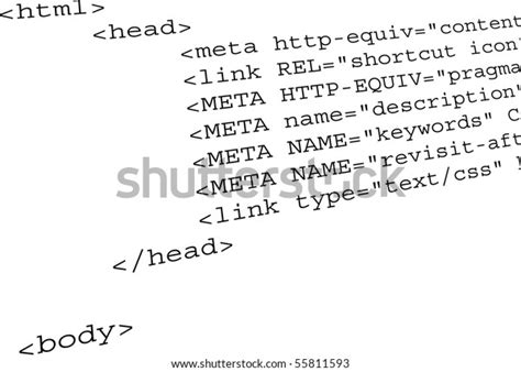Html Source Code Stock Vector Royalty Free 55811593 Shutterstock