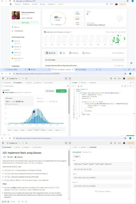 Tahreem Rasheed On Linkedin Leetcode Problemsolving Greatfulforguidance