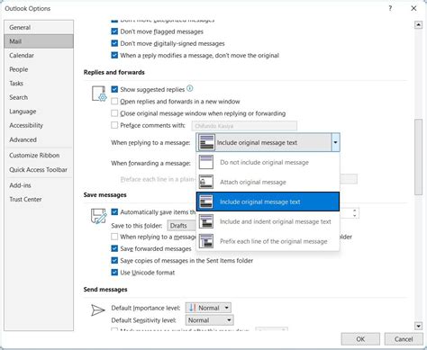 how to customize a reply email in outlook