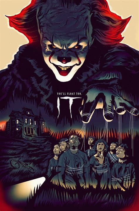 It 2017 1600 X 2429 It Poster Ideas It Movie Poster Drawing