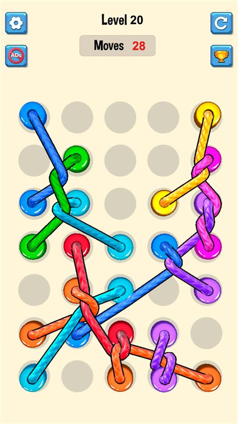Twisted Tangle Twisted Rope Sort Puzzle Master 3D Game Amazon In
