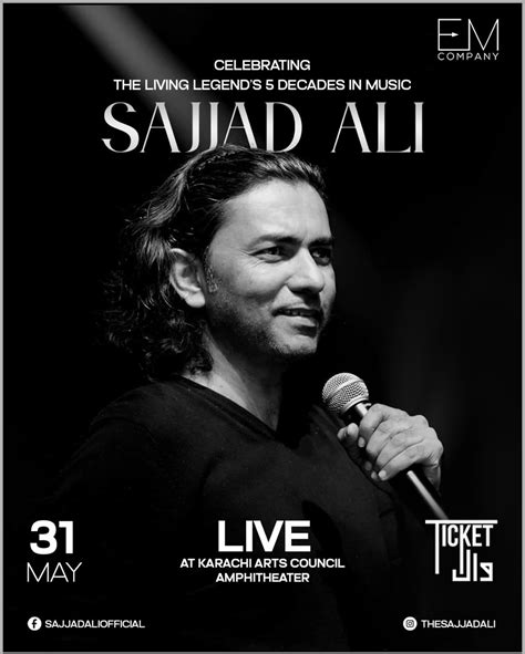 sajjad ali to perform live in karachi on may 31 to celebrate 50 years