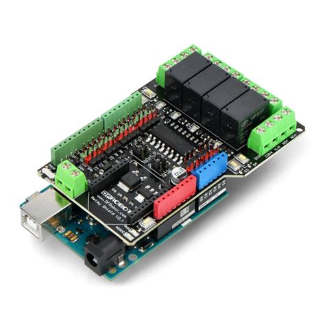 Buy Dfrobot 4x Relay Shield For Arduino V21 Botland Robotic Shop