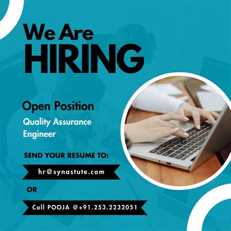 Qualityassuranceengineer Softwaretesting Wearehiring Jobopening… Synastute