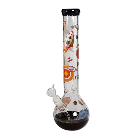 Stiklinė Vandens Pypkė Space Black 39cm Hookahshop Lt