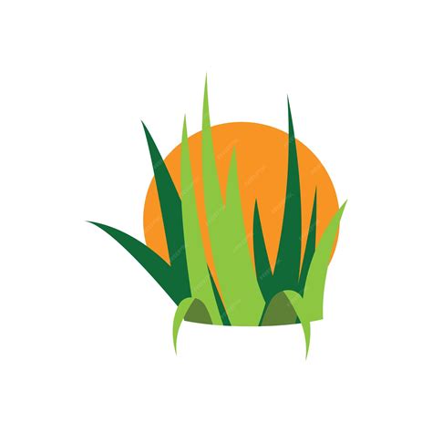 Premium Vector Grass Logo Vector Template