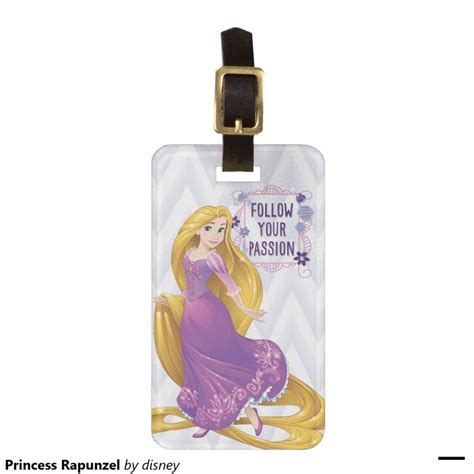 Princess Rapunzel Luggage Tag Zazzle Luggage Tags Princess