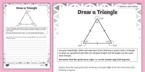 Robotics And Coding Draw A Triangle Professor Feito