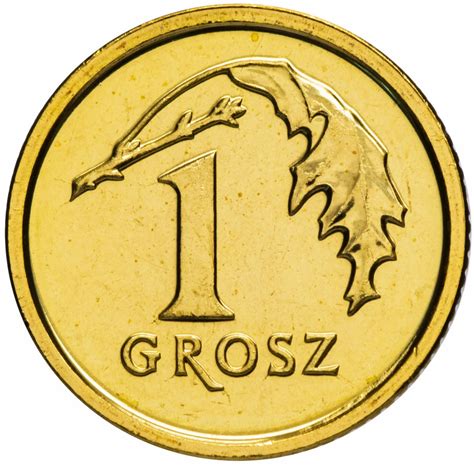 Монета Польша 1 грош (grosz) 2014 стоимостью 42 руб.