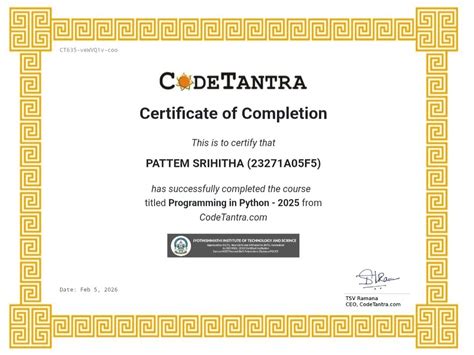 Python Programming Codetantra Skilldevelopment Learningjourney