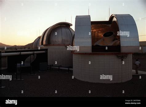 Exterior View Of The Ground Based Electro Optical Deep Space Surveillance Bubbles Base