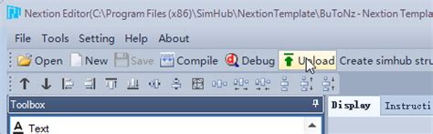 nextion display installing a legacy template · shwotever simhub wiki