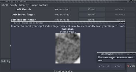 Vfs495 Validity Sensors Fprint Demo Fingerprint Gui Biometric Fedorareadmemd At Master