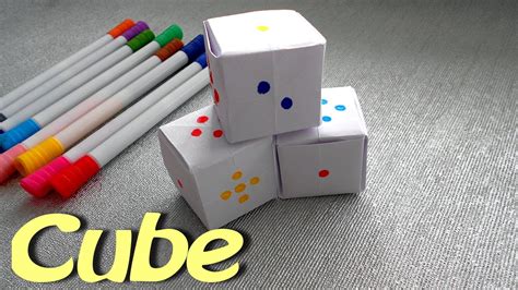 How To Make A Cube Out Of Paper Origami Tutorial Paper Folding Youtube