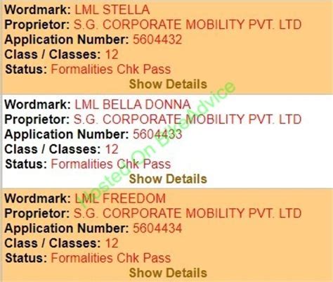 LML Electric Scooter Trademark Names Leaked Day Before Brand Revival