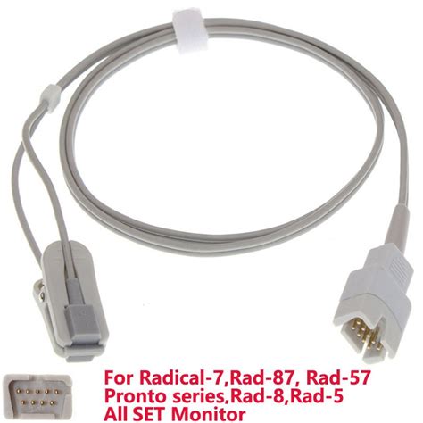 Pulse Oxygen Spo2 Sensor Probe Compatible With Radical 7 Rad 5 Rad 5v Pronto Series All Set