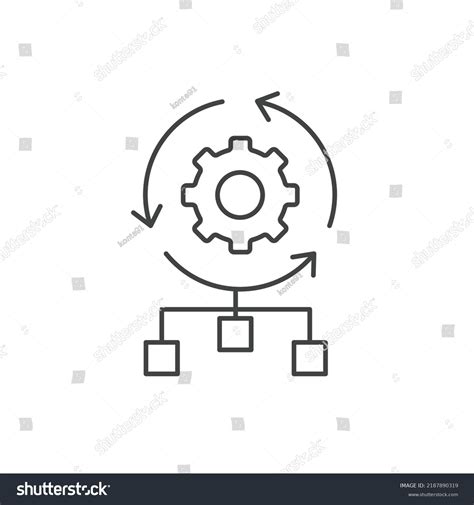 Algorithm Icons Symbol Vector Elements Infographic Stock Vector