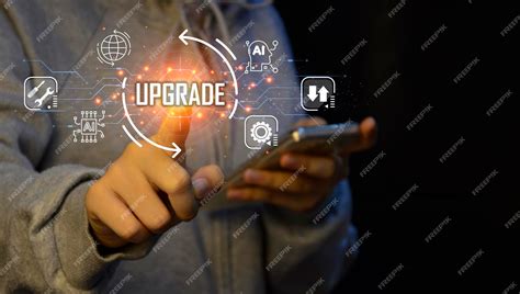 Premium Photo Update Application Software And Hardware Upgrade Technology Concept Ai Upgrade