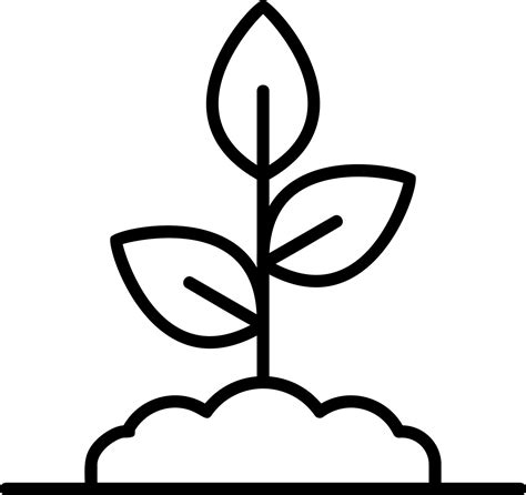 Sprout Vector Icon 21580914 Vector Art At Vecteezy