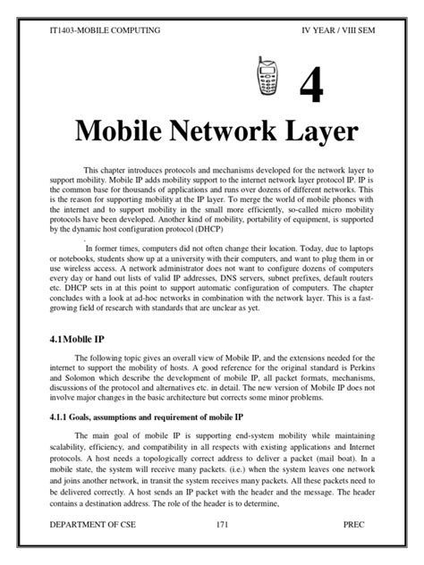 Mc Unit 4 Pdf Routing Internet Protocols