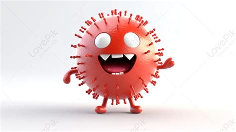 흰색 배경에 3d 렌더링으로 바이러스의 표현적 특성 3d 배경 3d 렌더링 배경 분위기 배경 이미지 Hd 3d 3d 렌더링 분위기 배경 사진 무료 다운로드