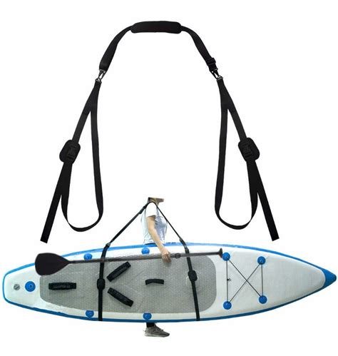 Zipseven Sup 숄더 캐리어 스트랩 부드러운 카약 보관 슬링 길이 조절 가능한 금속 액세서리 포함 카 티몬