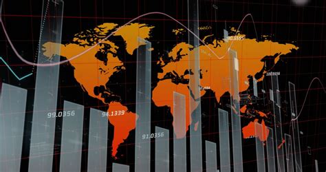 Global Data Visualization With World Map And Bar Graphs