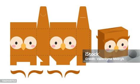 간단한 포장 선호 상자 올빼미 디자인 과자 사탕 선물 빵집 어떤 목적을 위한 Diy 패키지 템플릿 생일 베이비 샤워 할로윈 크리스마스 인쇄 컷아웃 접기 접착제 공예에 대한