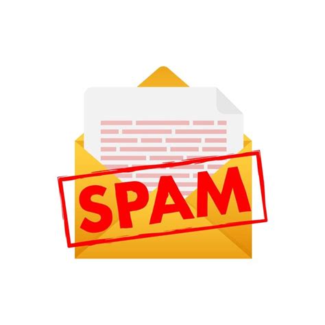 Premium Vector No Spam Spam Email Warning Concept Of Virus Piracy Hacking And Security