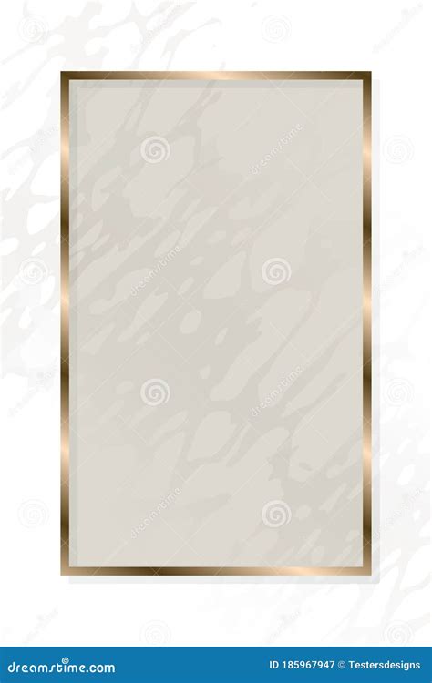 Realistic Shiny Frame On Texture Background Vector Business Template Luxury Shiny Vctor