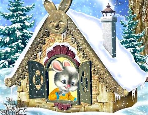 Красивые картинки Кролика (Зайца) на Новый год