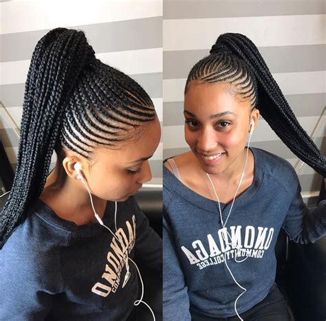 Weave Braids Ponytail Hairstyles At Mary Sprent Blog