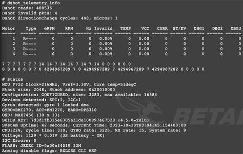 Edt Not Working In Bf 45 Zulu Master On Iflightblitzf722 Board