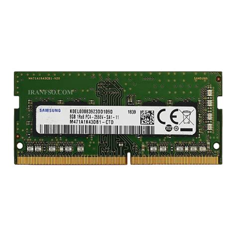 رم لپ تاپ 8gb Ddr4 Bus2666 مدل Pc4 ظرفیت 8 گیگابایت استوک رایانه نور