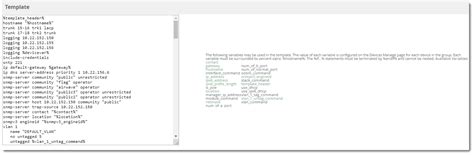 Configuring A Global Template